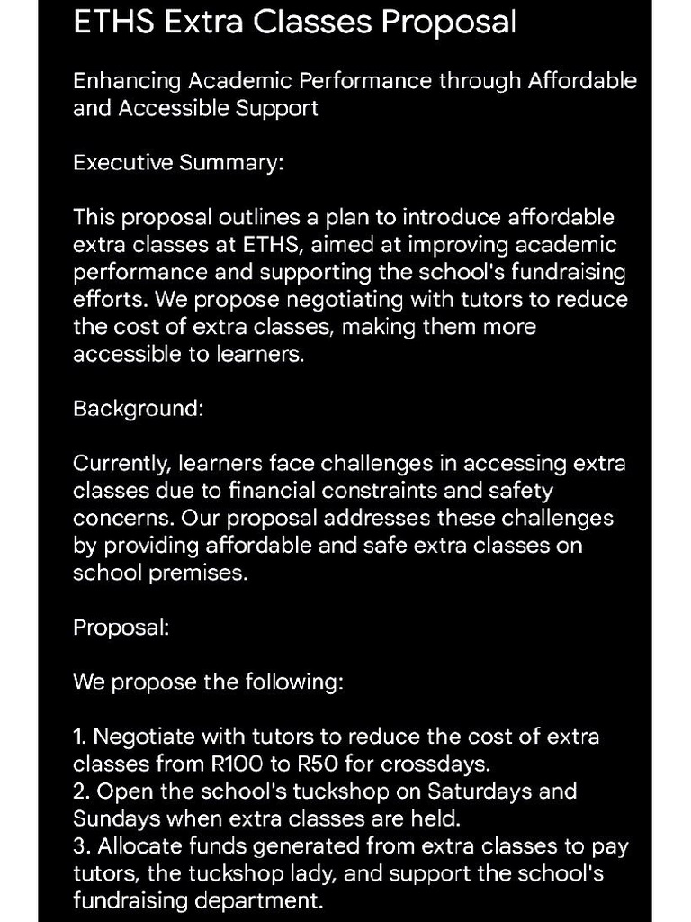 Eths Extra Classes | PDF