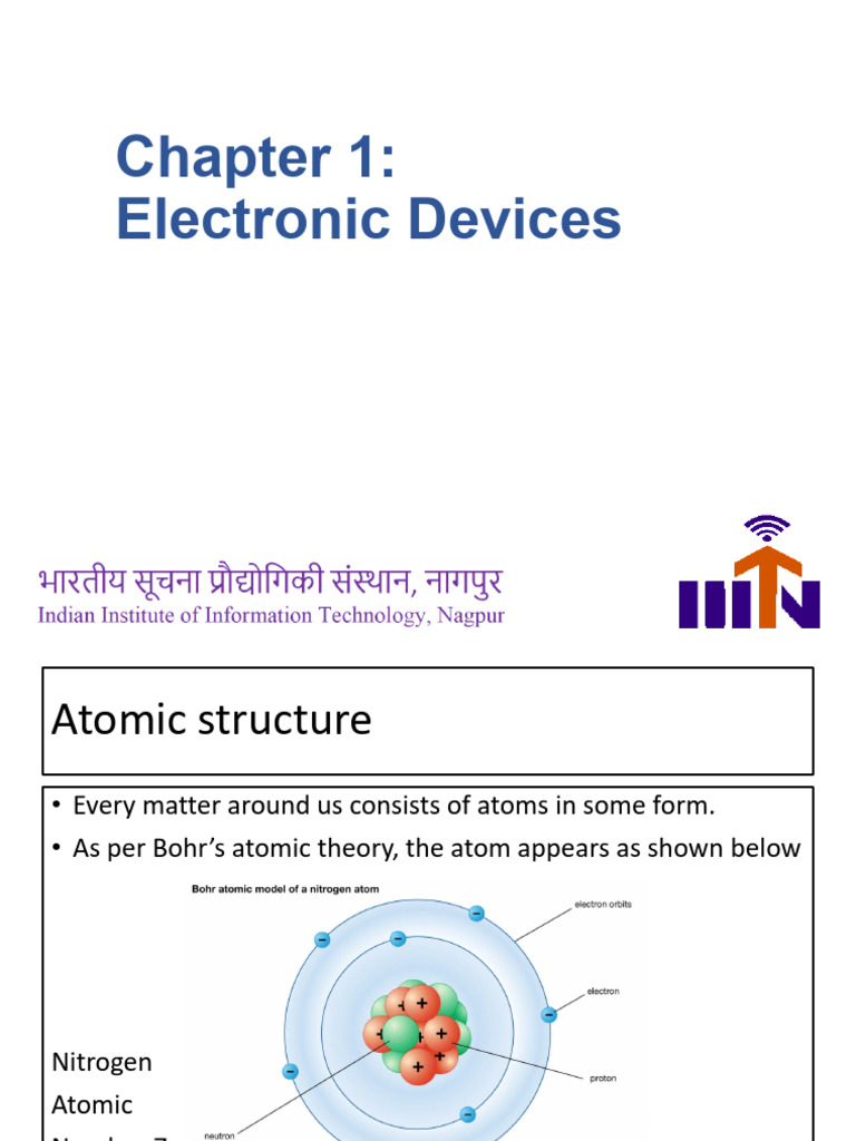 Chapter 1 - Electronic Devices | PDF | P–N Junction | Semiconductors