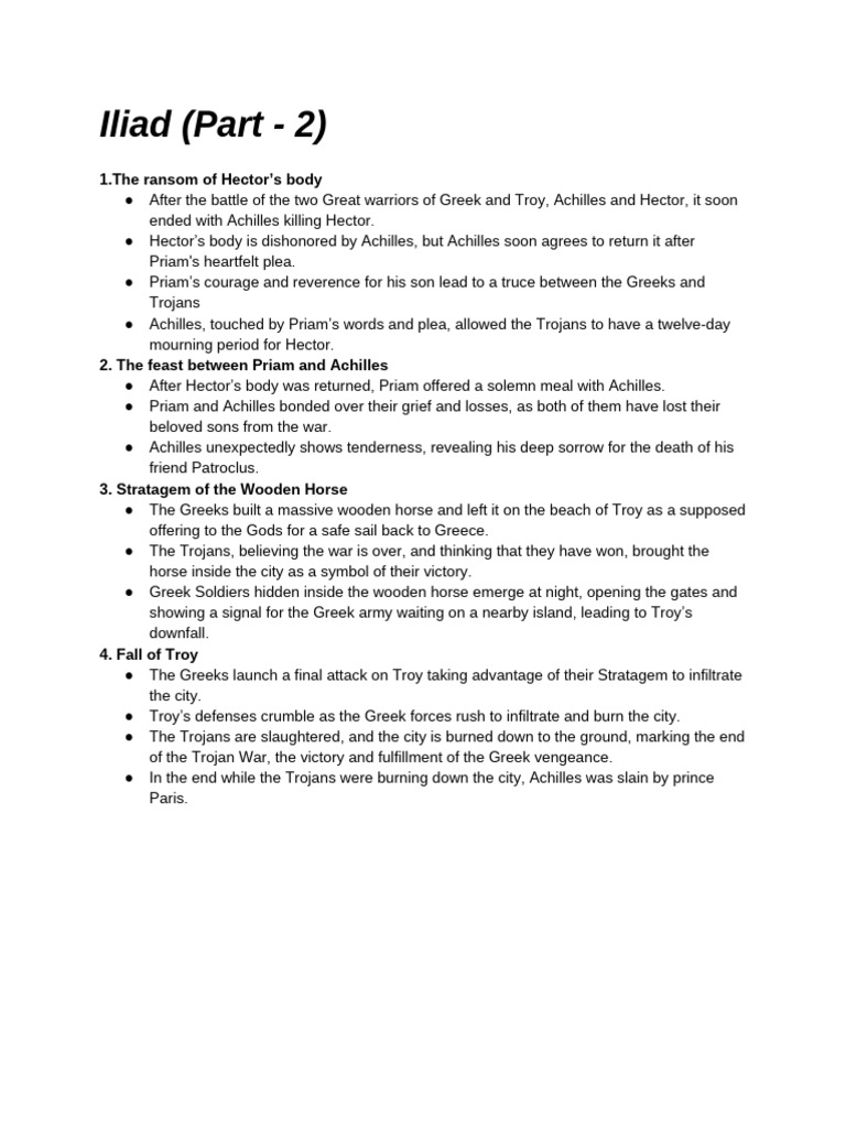 Iliad Part 2 2 1 | PDF