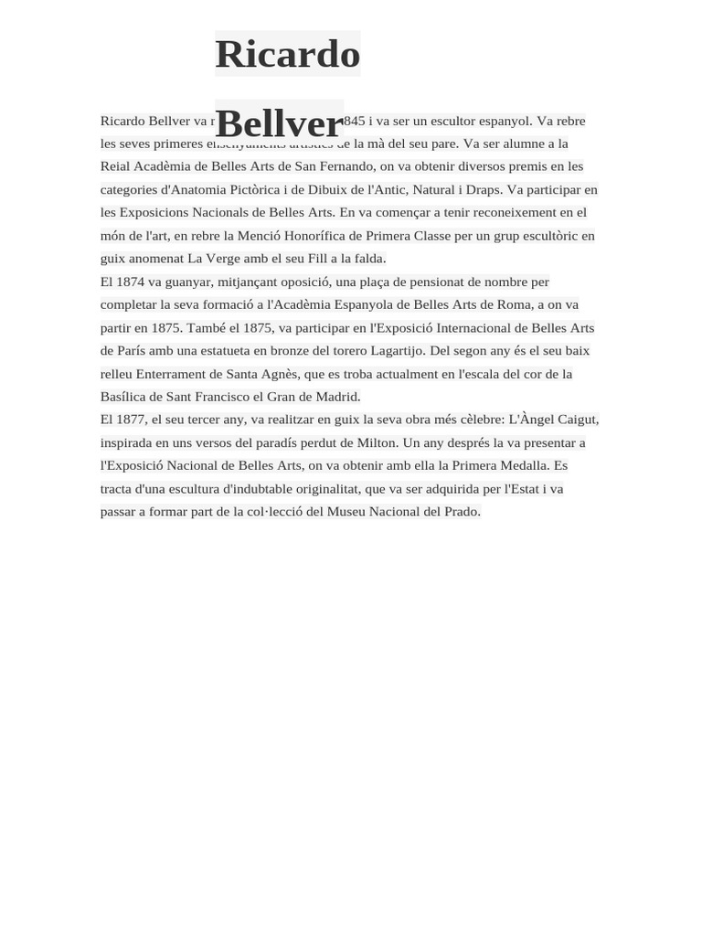 Ricardo Bellver | PDF