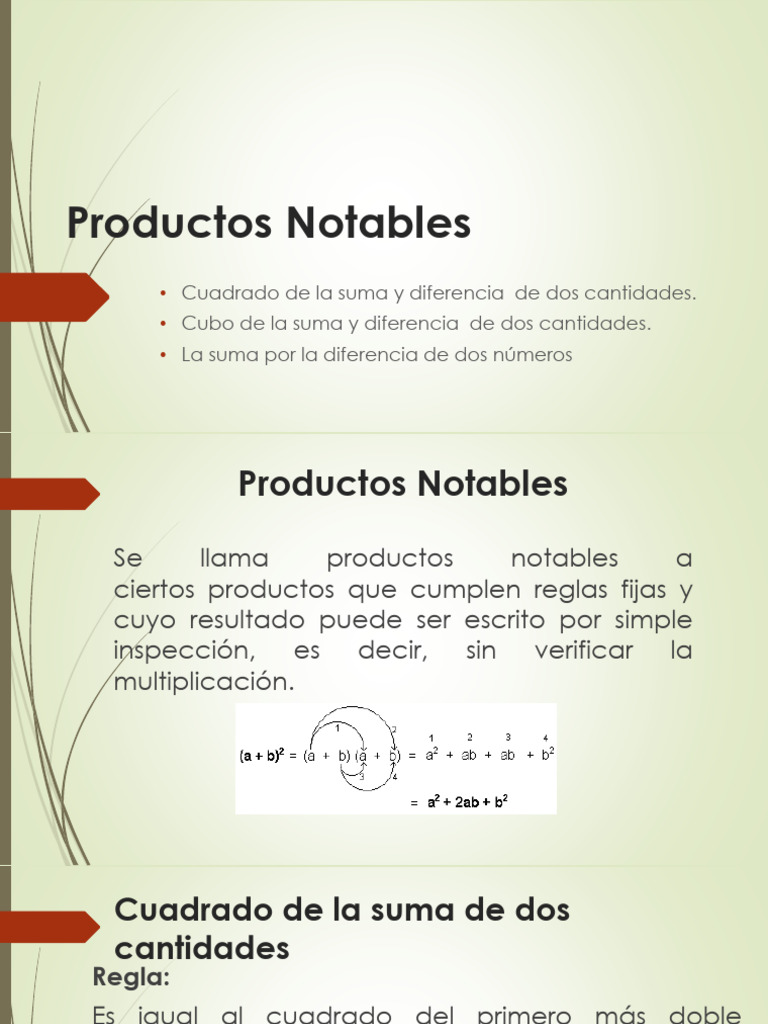Productos Notables | PDF