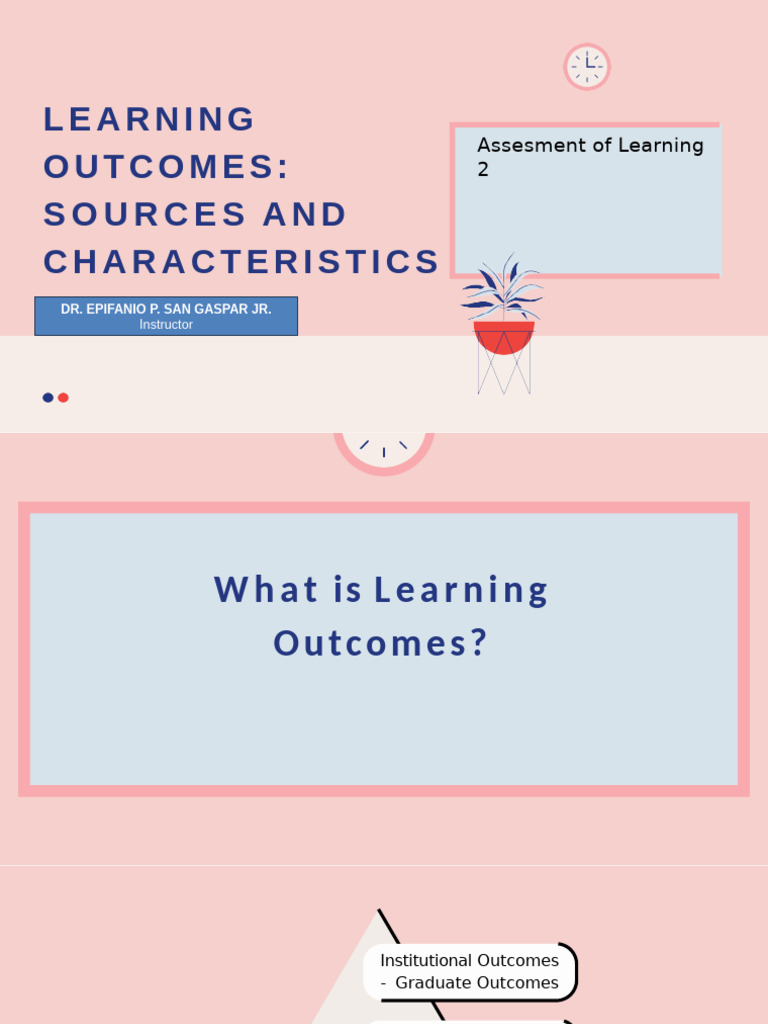 Understanding Learning Outcomes and Sources | PDF | Learning | Knowledge