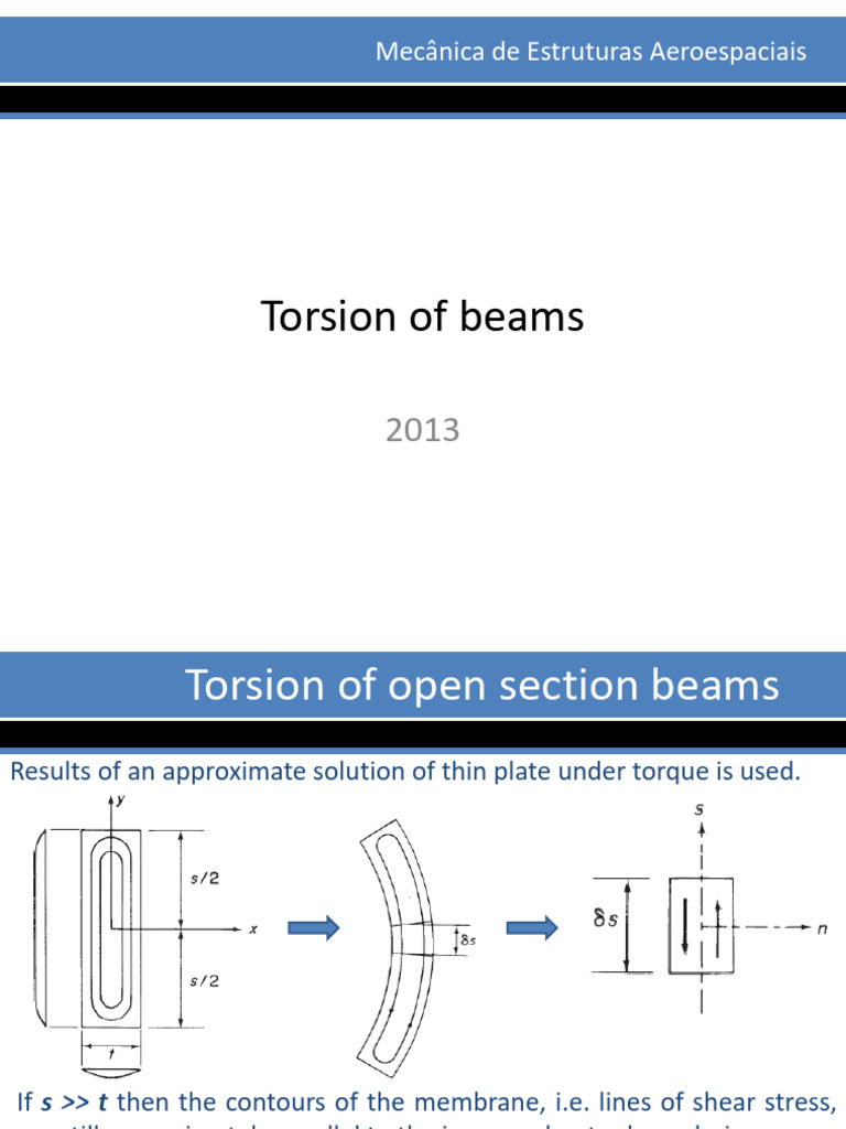 07.II Torsion Beams | PDF