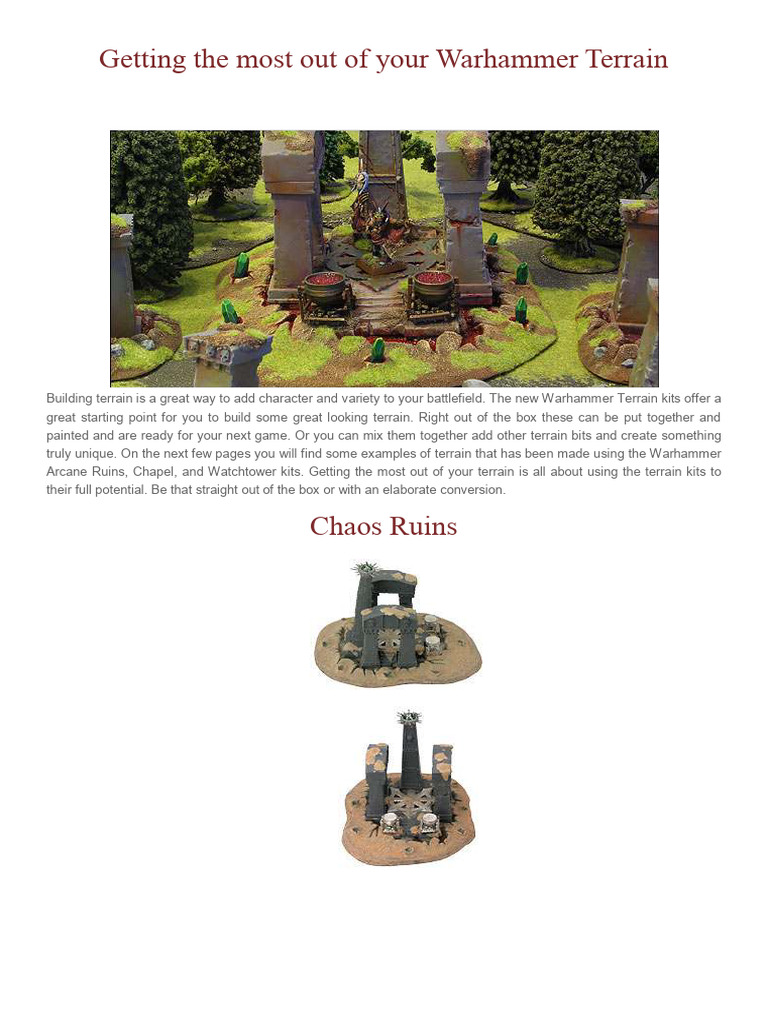 WH Terrain & Buildings | PDF | Paint | Color