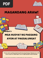 2.5 Pagsang-Ayon at Pagsalungat | PDF