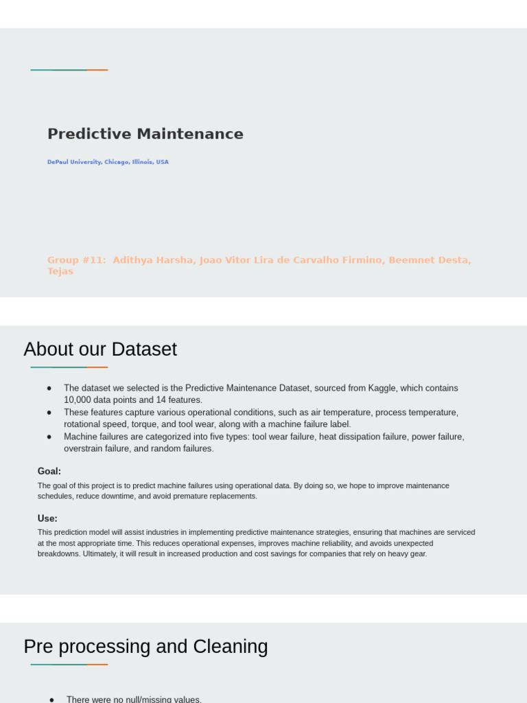 Predictive Maintenance Insights | PDF | Accuracy And Precision | Outlier