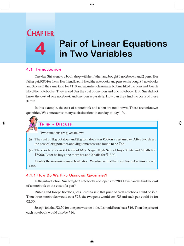 10th Class-AP-EM-Mathematics-4-Pair of LInear Equations in Two ...