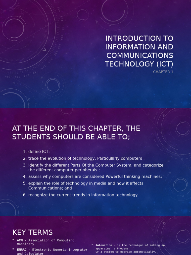 Introduction To Information and Communications Technology (Ict | PDF ...