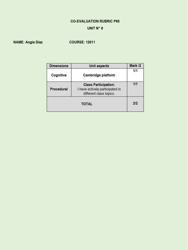 Co Evaluation 65 | PDF