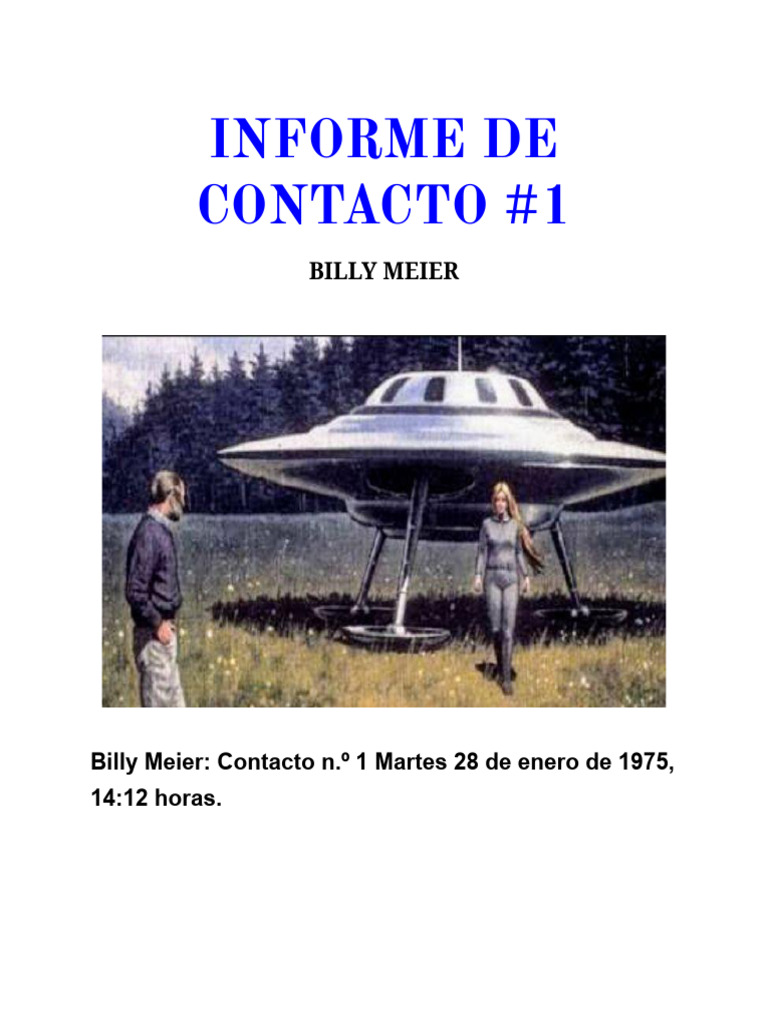 Primer Contacto de Billy Meier con Semjase | PDF | Verdad | Dios