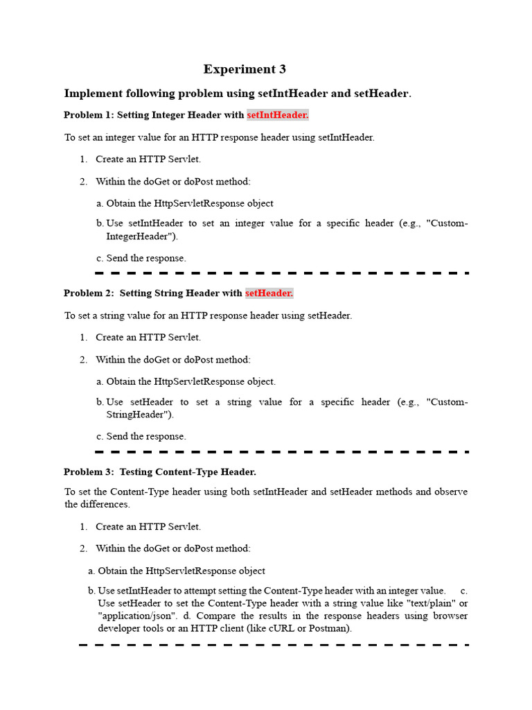 HTTP Header Handling in Servlets | PDF | Computer Programming | Software Engineering