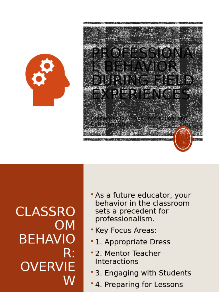 Professional Behavior Field Experiences Presentation | PDF | Teachers ...