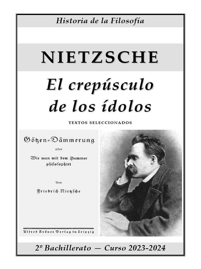Filosofía de Nietzsche para Bachillerato | PDF | Friedrich Nietzsche | Verdad
