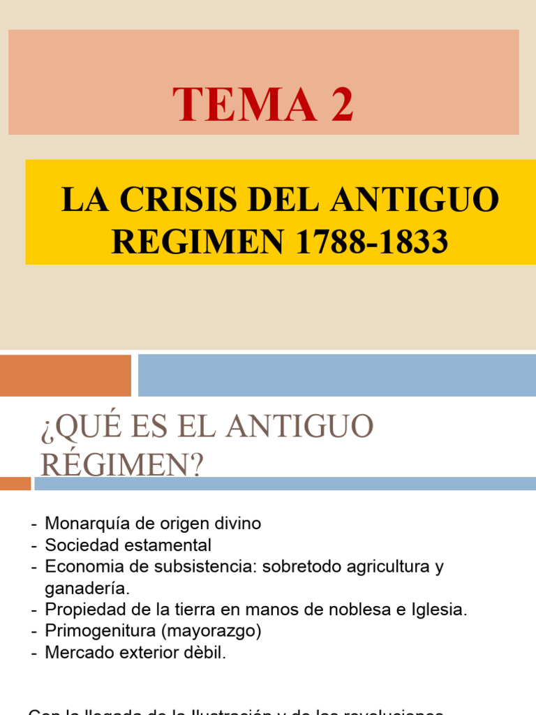 La Crisis Del Antiguo Regimen 1788 1833 Pdf Guerra Peninsular