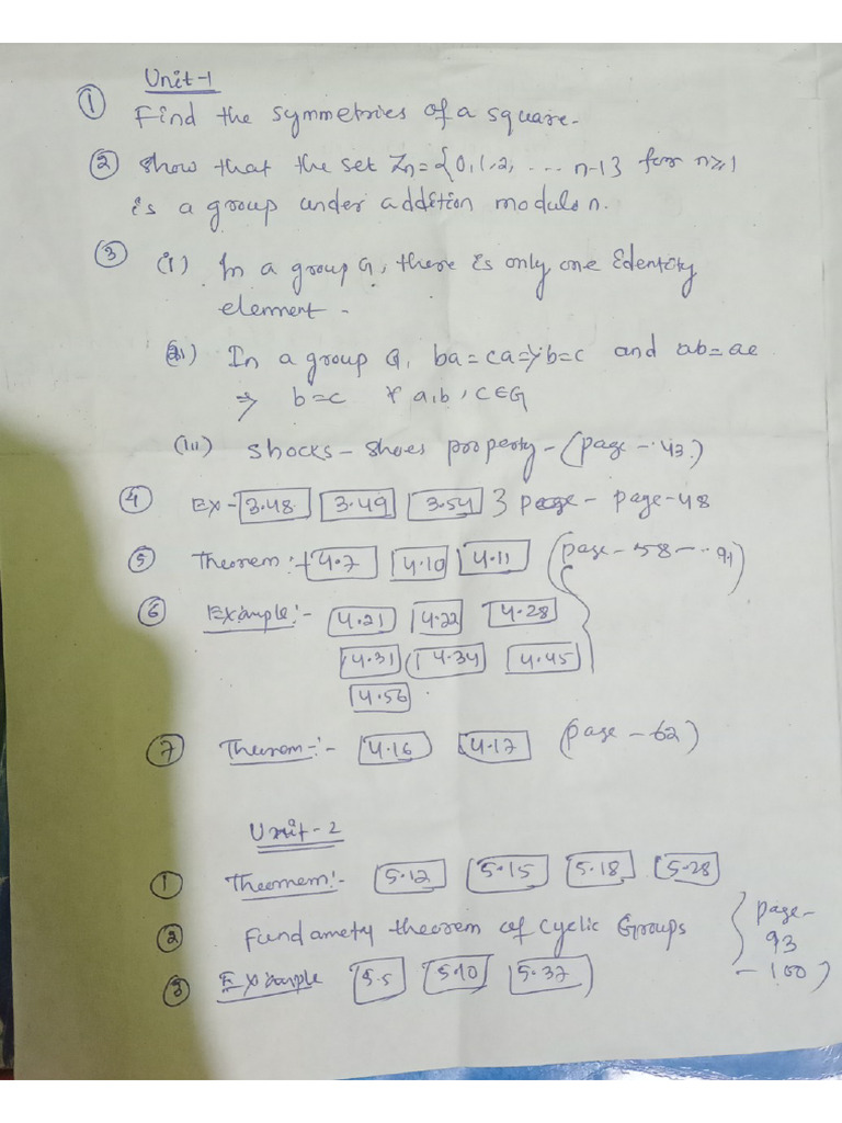 Algebra and Number Theory | PDF