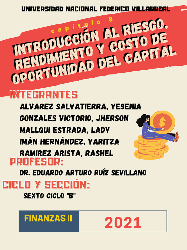 Trabajo Grupal Ejercicios Cap Tulo 8 PDF | PDF | Desviación Estándar | Portafolio (Finanzas)