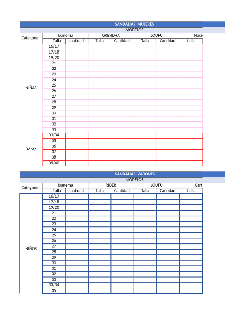 Sandalias JANAMPA | PDF
