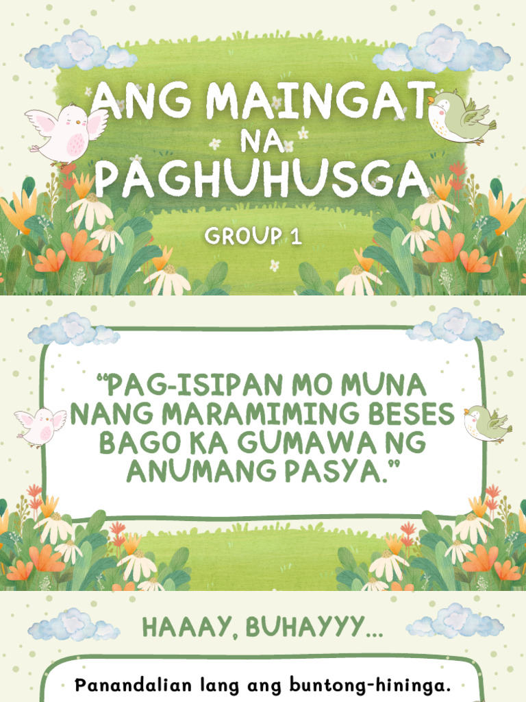 Original Ang Maingat Na Paghuhusga | PDF