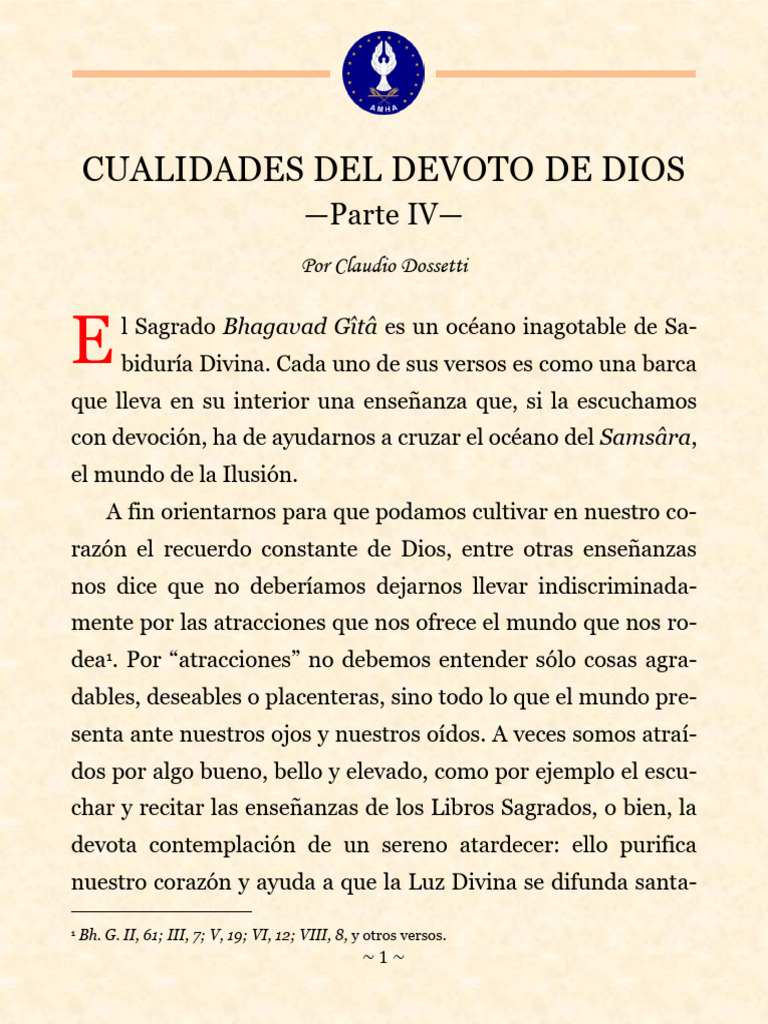 cualidades_del_devoto_de_dios_-parte_4 | PDF | Amor | Dios