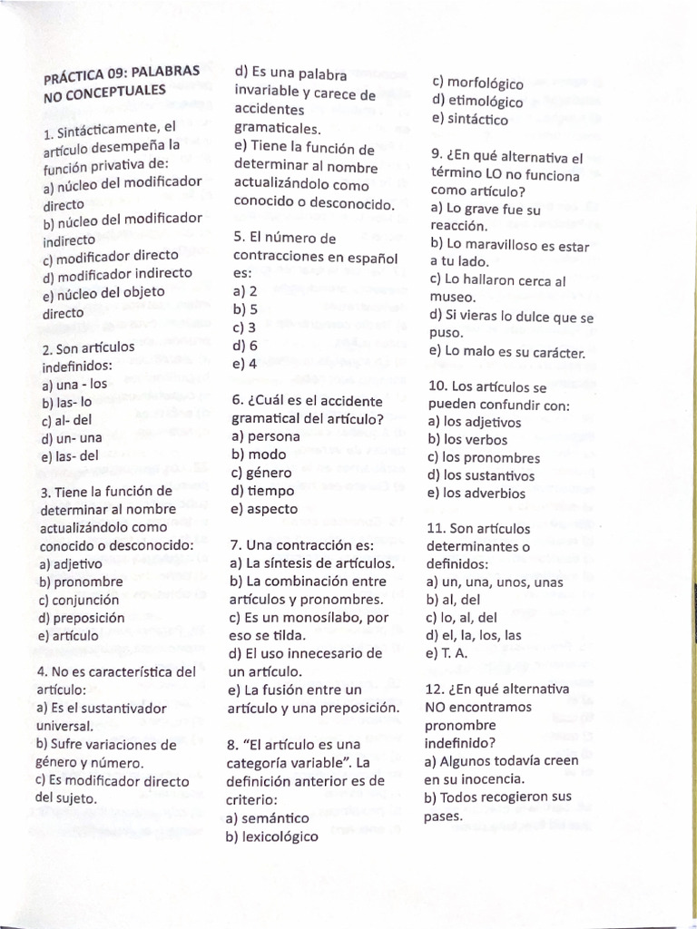 Lenguaje Texto Práctico Parte 06 | PDF