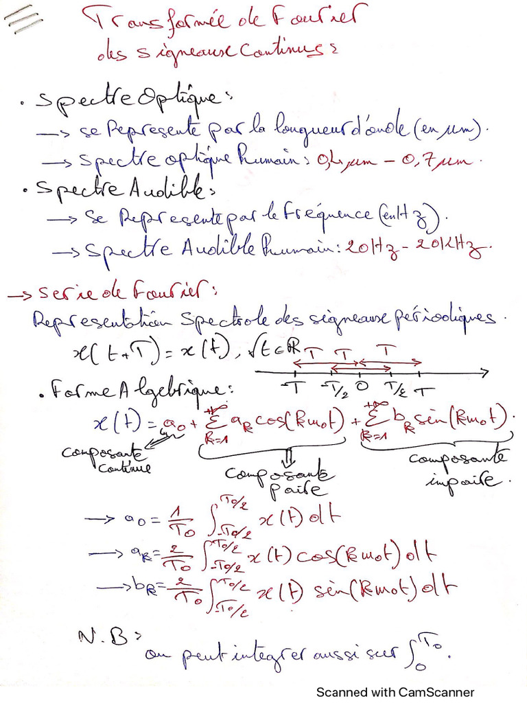 3resumee Transformee Fourier Des Signeaux Continus | PDF
