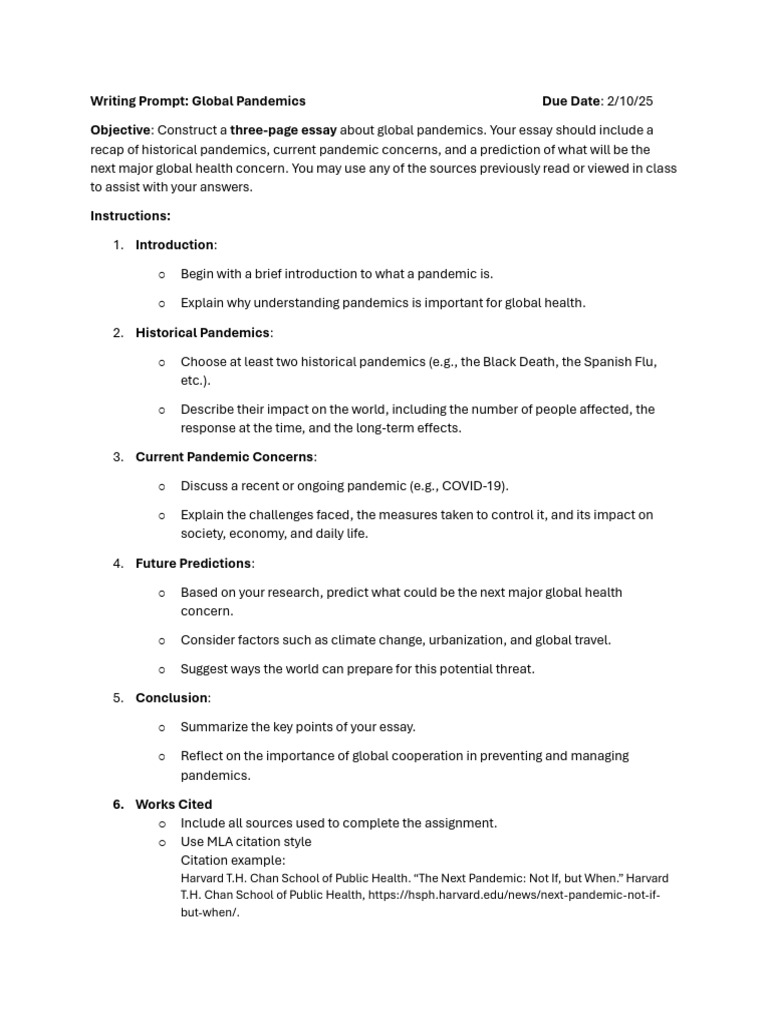 Global Pandemics: History, Impact, Future | PDF