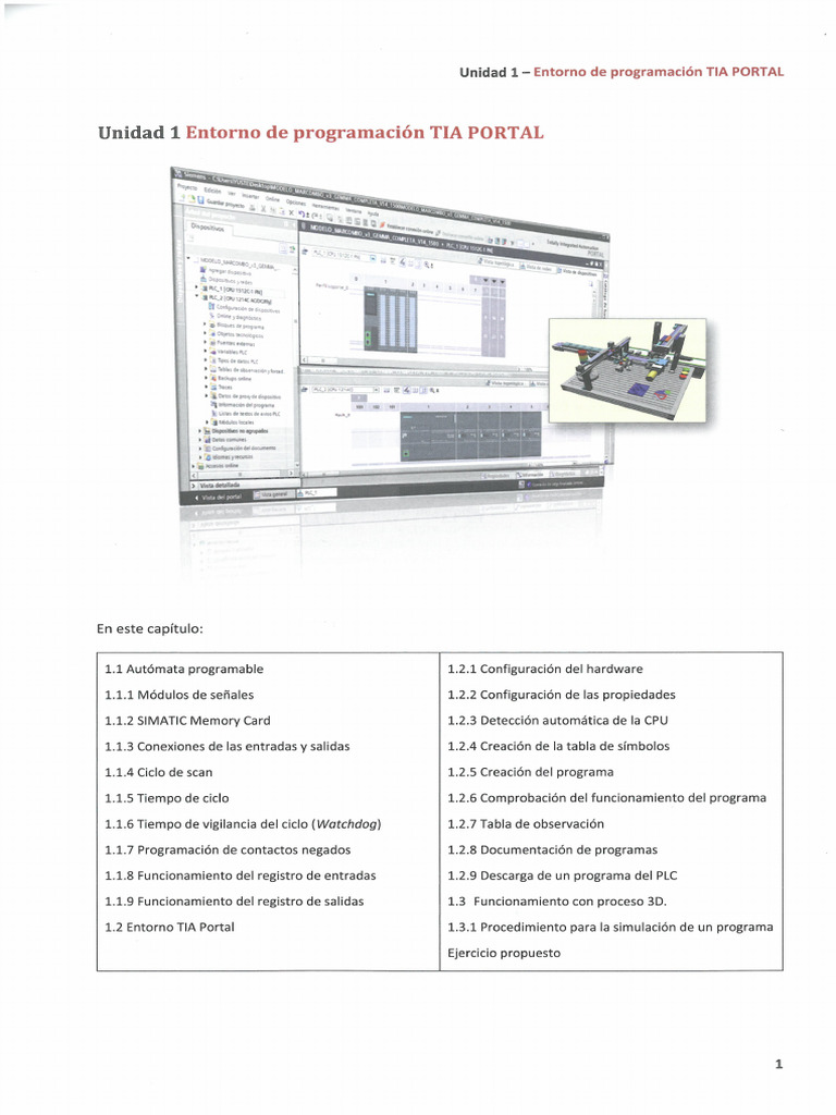 Autómatas Programables SIEMENS - UD1.Entorno de Programación TIA PORTAL | PDF