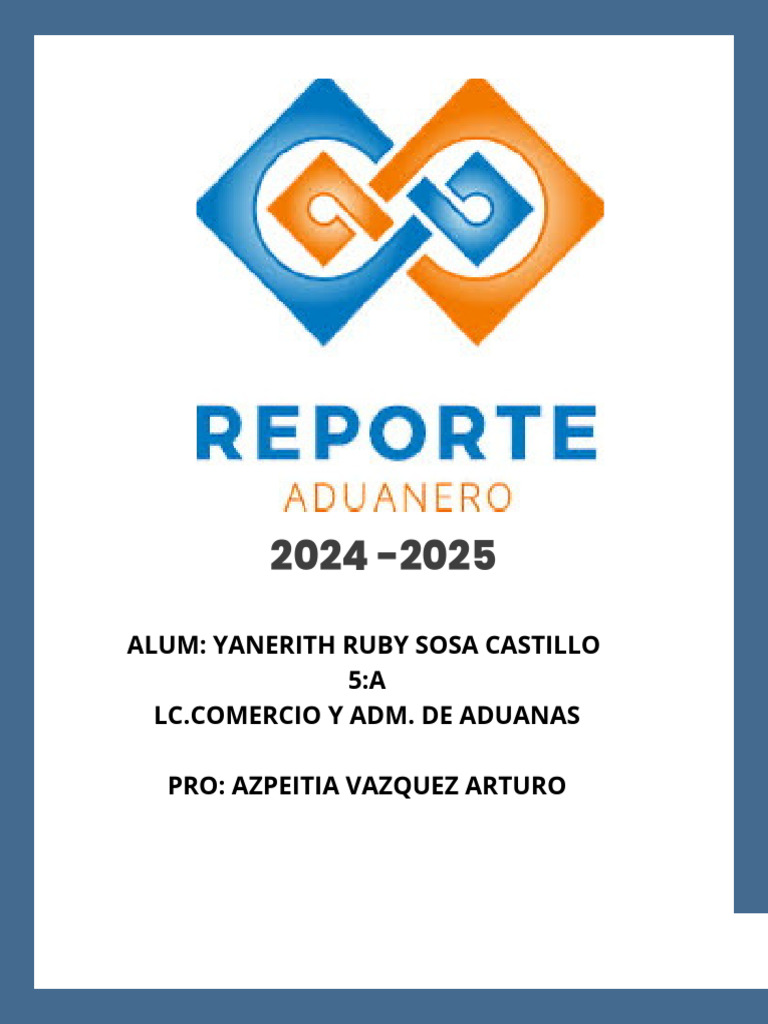 Reporte Aduanal 3 | PDF