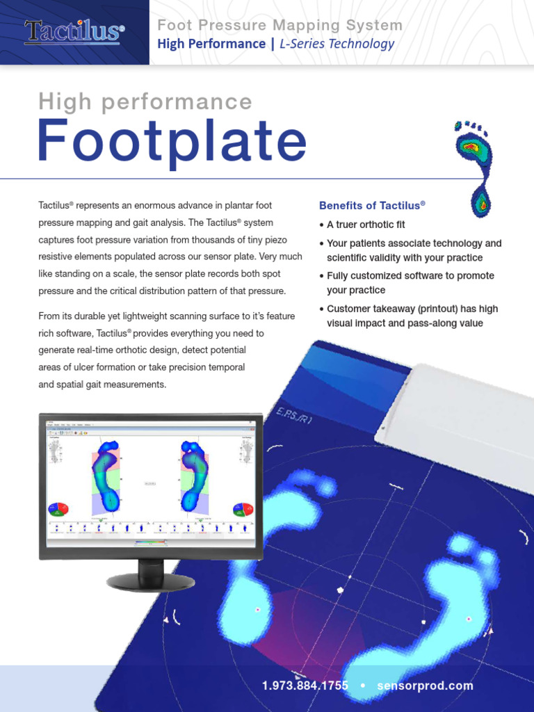 Tactilus High Performance Footplate (L-Series) | PDF | Sensor | Pressure