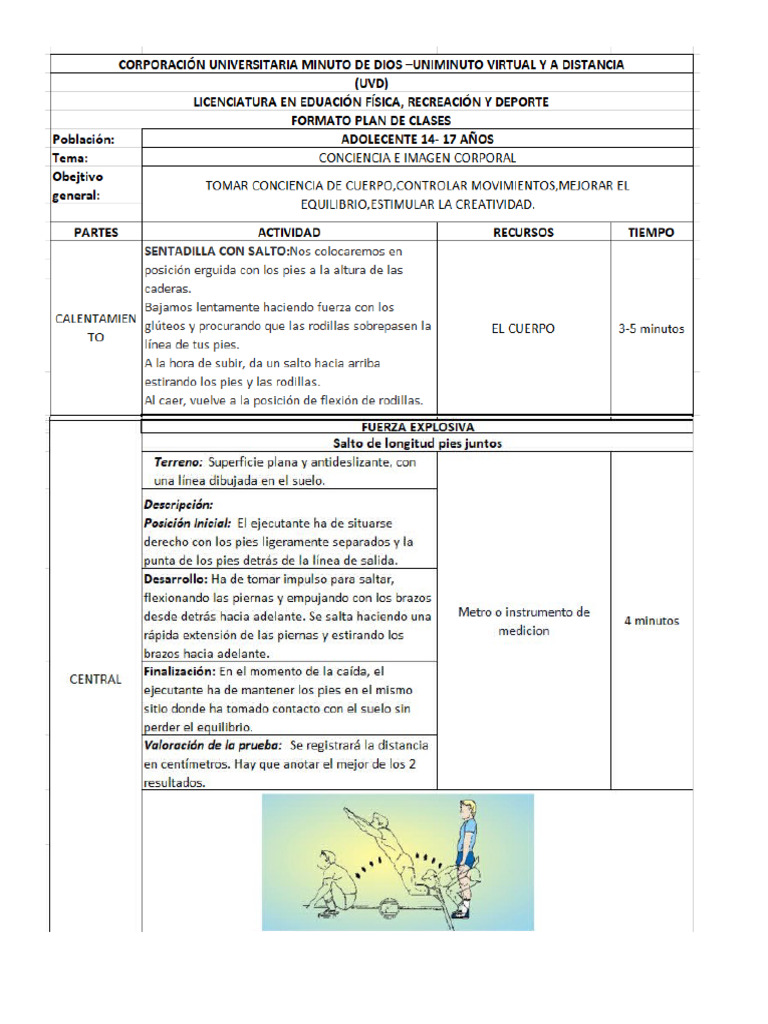 Salto de Longitud A Pies Juntos | PDF