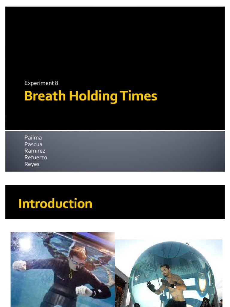 Breath Holding Times | PDF | Breathing | Respiratory System