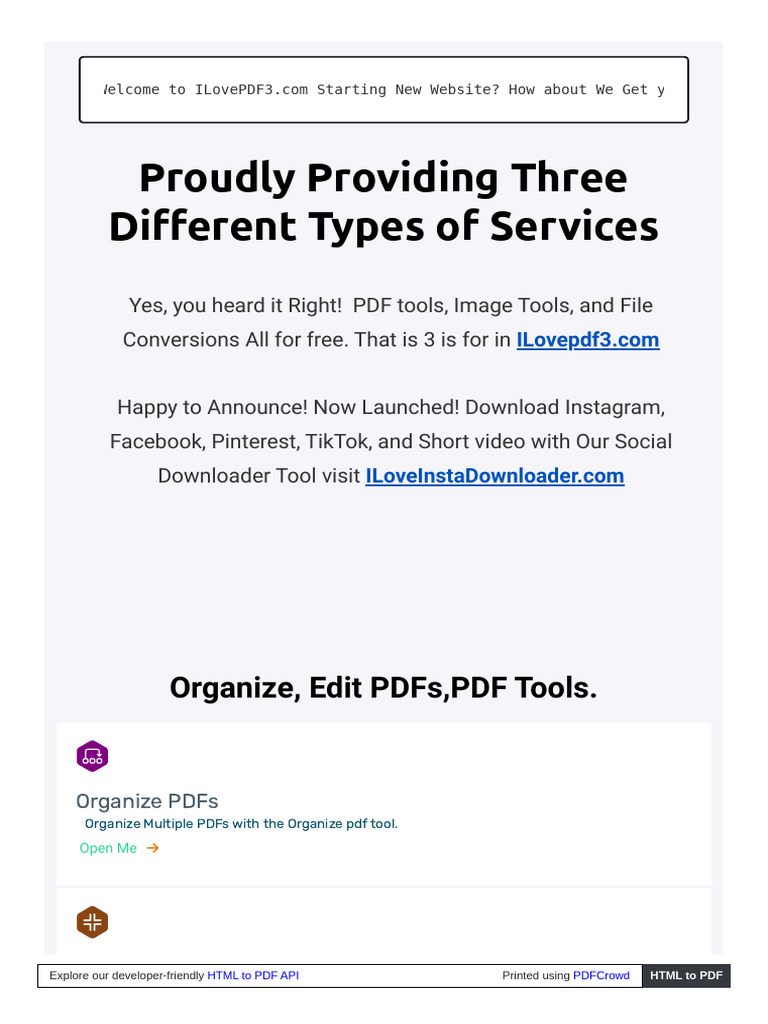 PDF Converter Free Complete, ILovepdf3 | PDF | Computer File | Digital ...