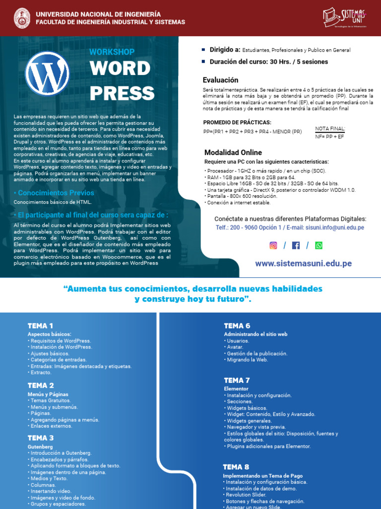 Workshop Wordpress | PDF | Word Press | Software