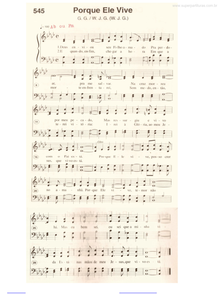 545 Porque Ele Vive | PDF