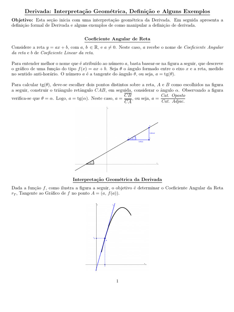 Derivada 1 | PDF | Derivado | Limite (Matemática)