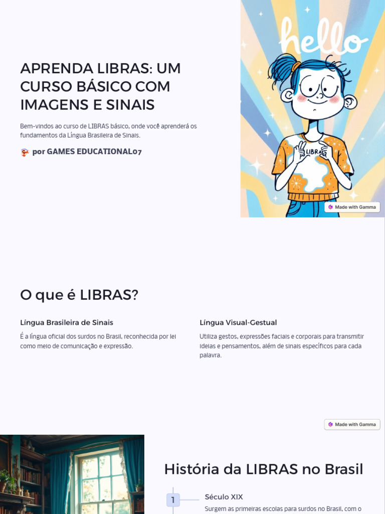 Curso Básico de LIBRAS com Sinais | PDF | Linguística | Comunicação humana