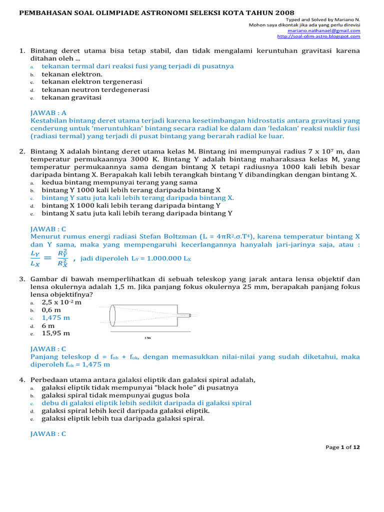 Solusi OSK 2008 | PDF