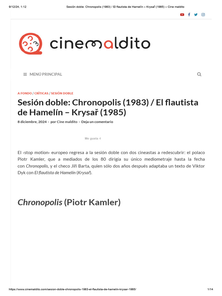 Reseña Chronopolis | PDF | Narración