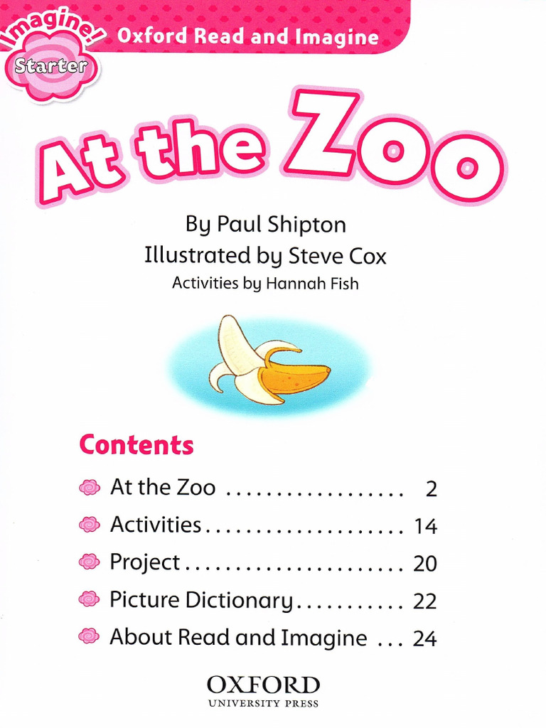 at The Zoo Oxford Read and Imagine Starter Pages 2 | PDF
