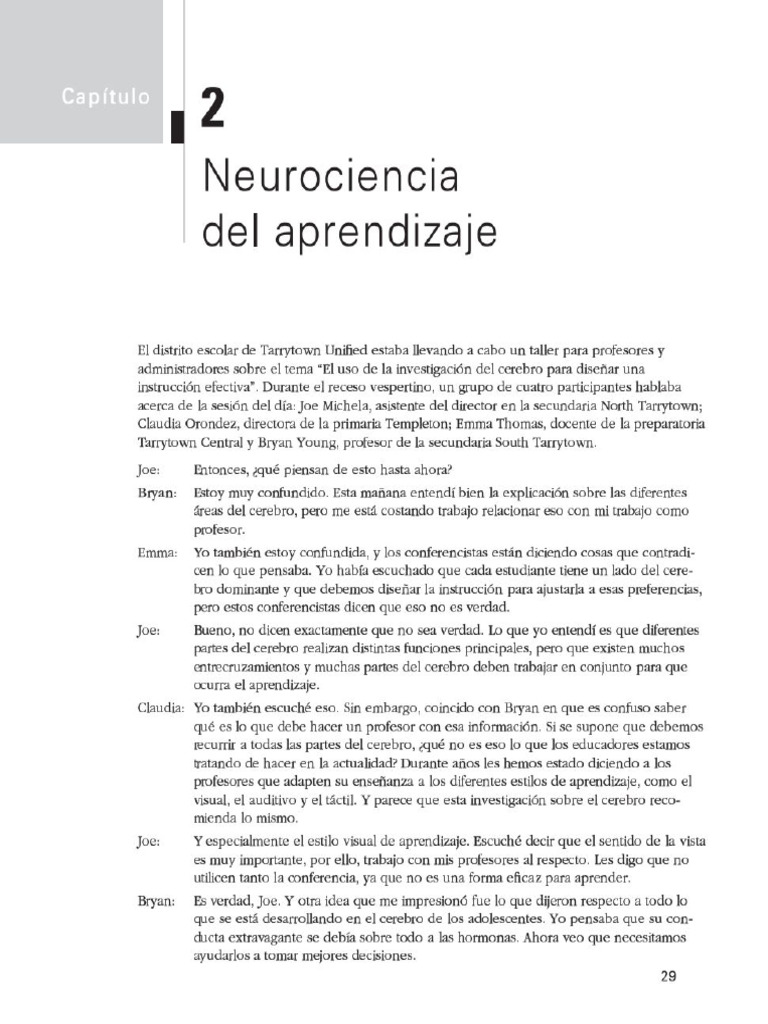 Neurociencia Del Aprendizaje | PDF