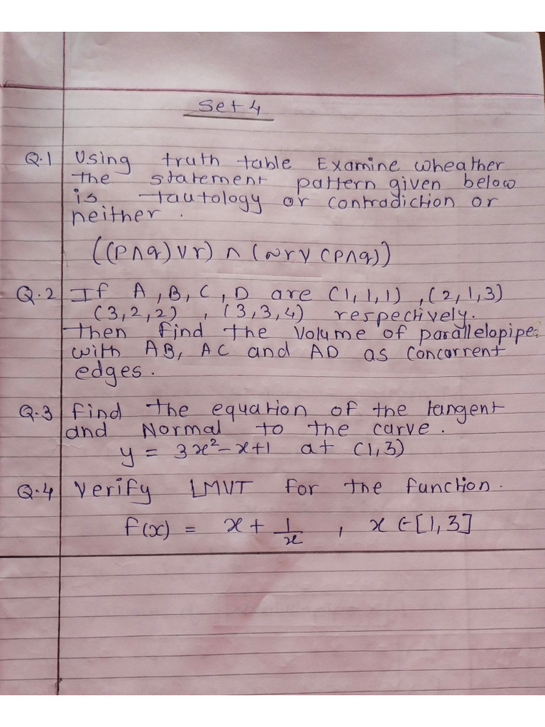 Practical Set 4 | PDF