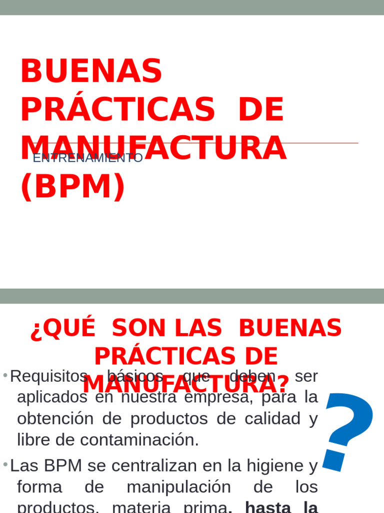 Presentación BPMS 10.02.25 | PDF | Calidad (comercial)