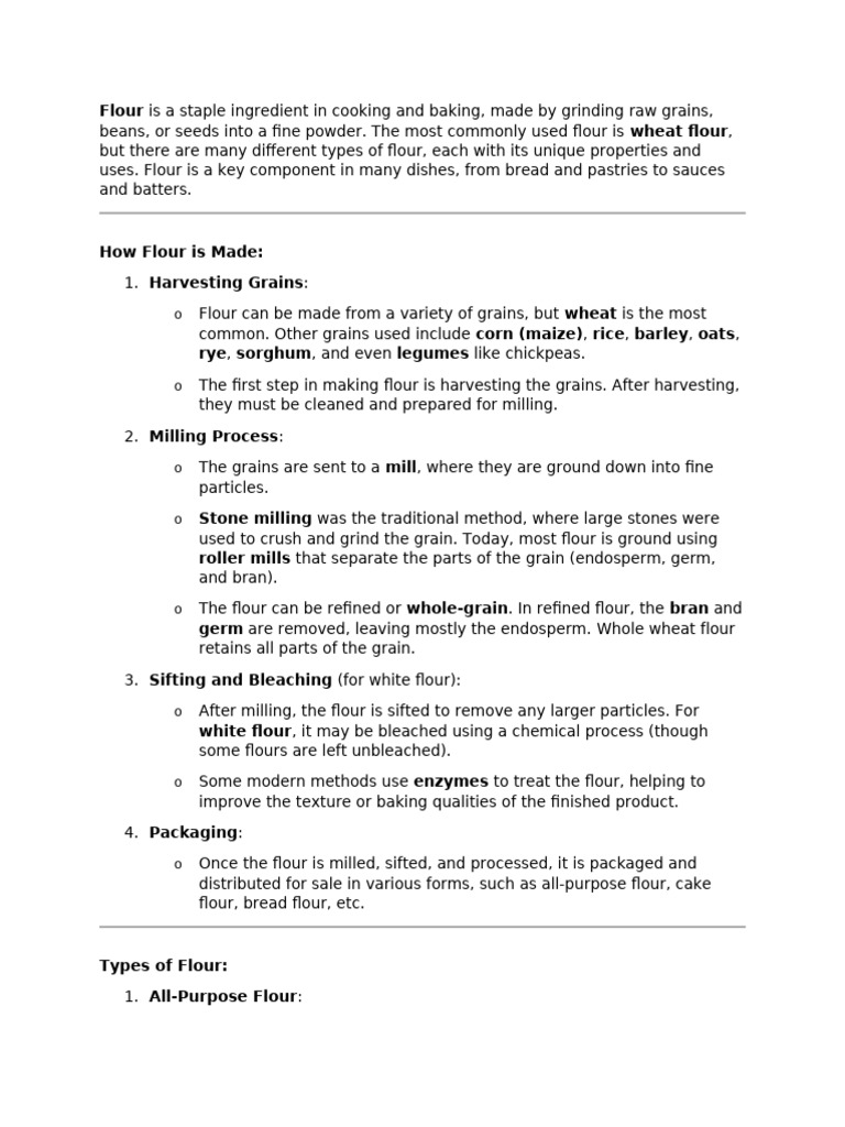 Flour | PDF | Flour | Breads