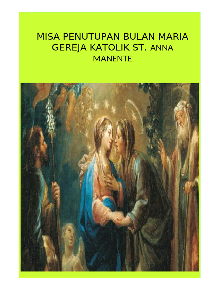 Penutupan Bulan Maria | PDF