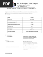 Bergerthane - Finish Data Sheet (Protective Coating) | PDF