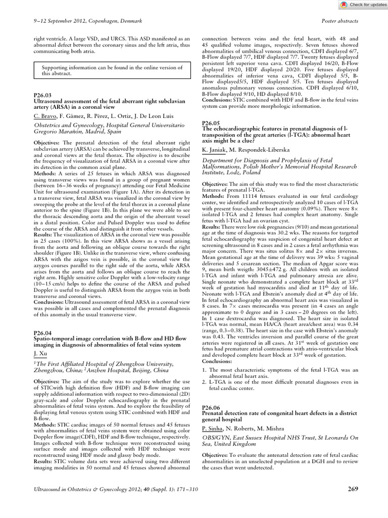 Ultrasound in Obstet Gyne - 2012 - Bravo - P26 03 Ultrasound Assessment of The Fetal Aberrant ...