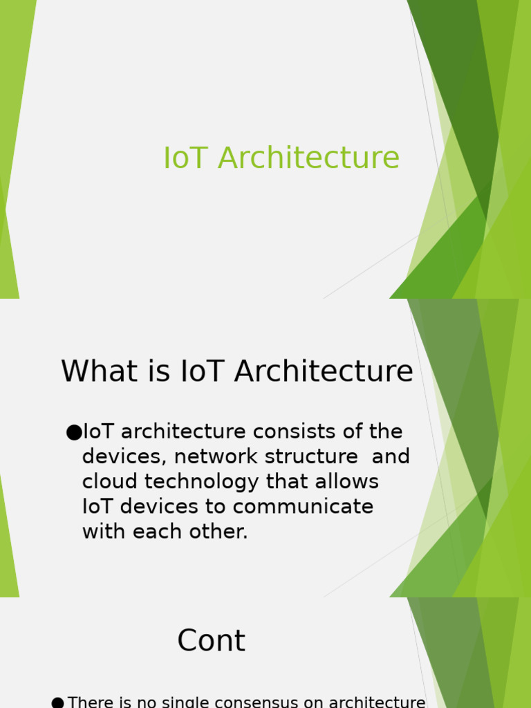 Chapter 3 - IOT Architecture | PDF | Internet Of Things | Computer Network