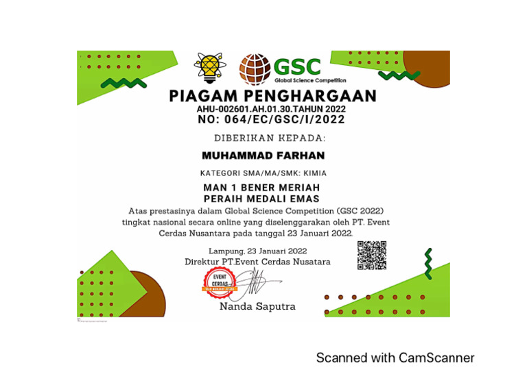 GSC Kimia Event Cerdas | PDF