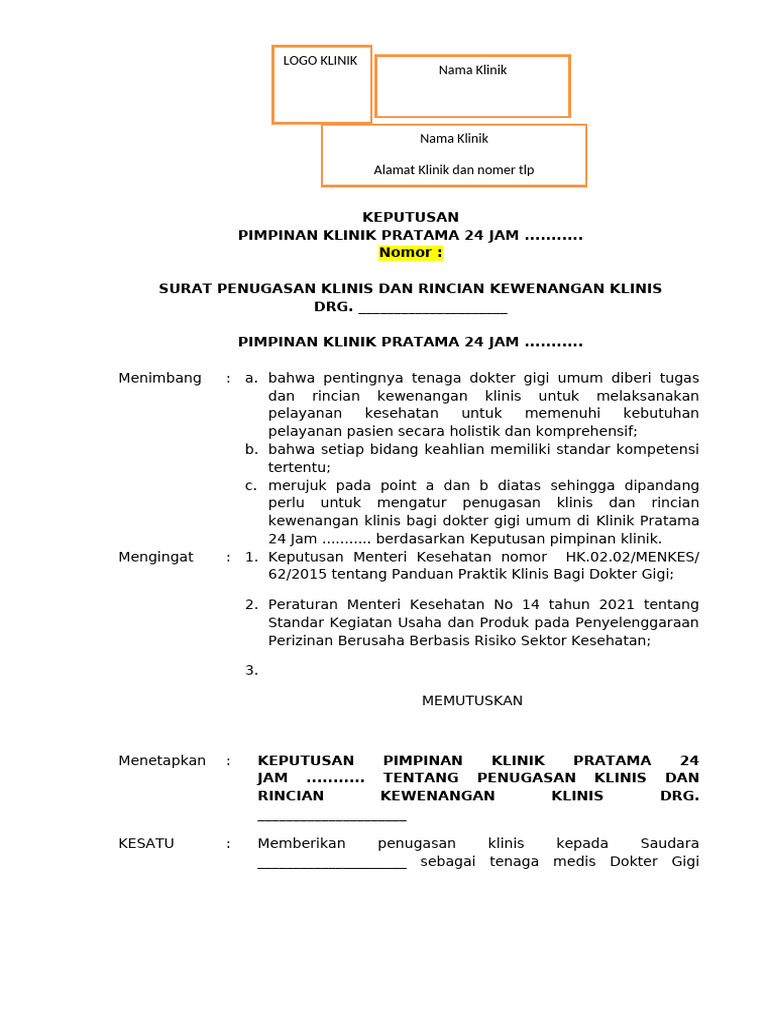 SPK RKK Dokter Gigi | PDF