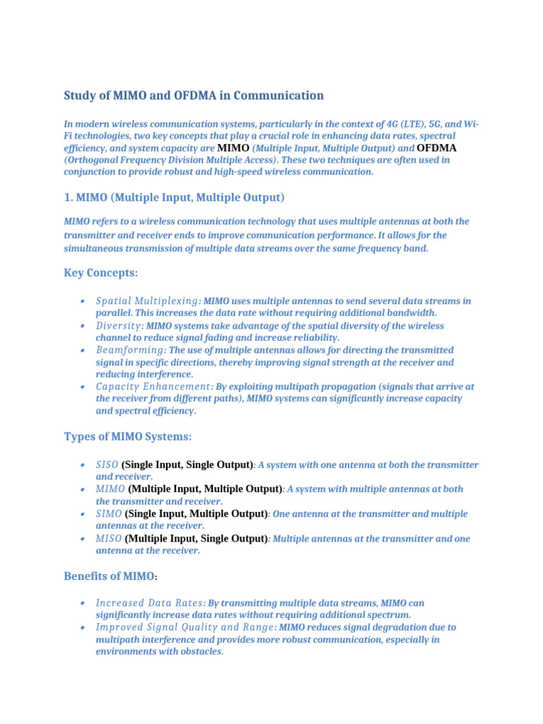 New Microsoft Word Document | PDF | Mimo | Orthogonal Frequency ...